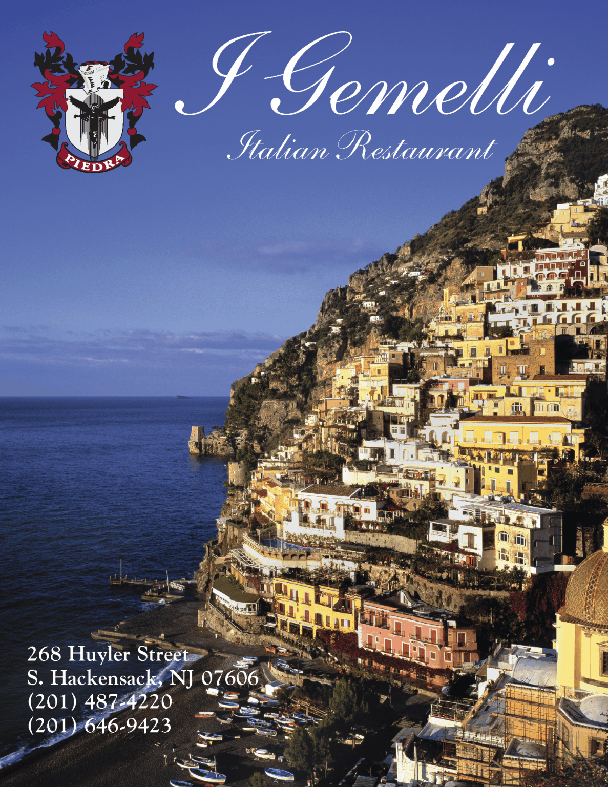 Dinner Menu - I Gemelli